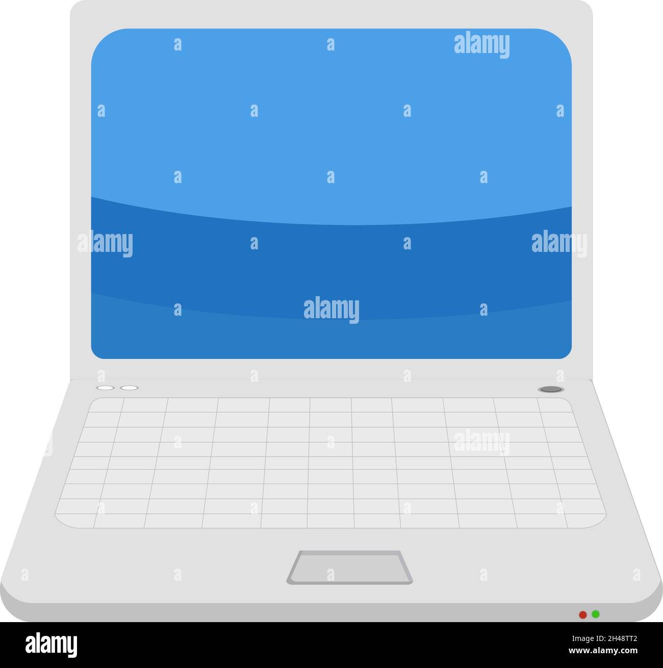 Open laptop, illustration, vector on a white background Stock Vector ...