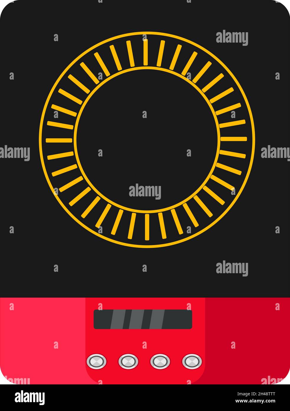 Induction, illustration, vector on a white background Stock Vector ...