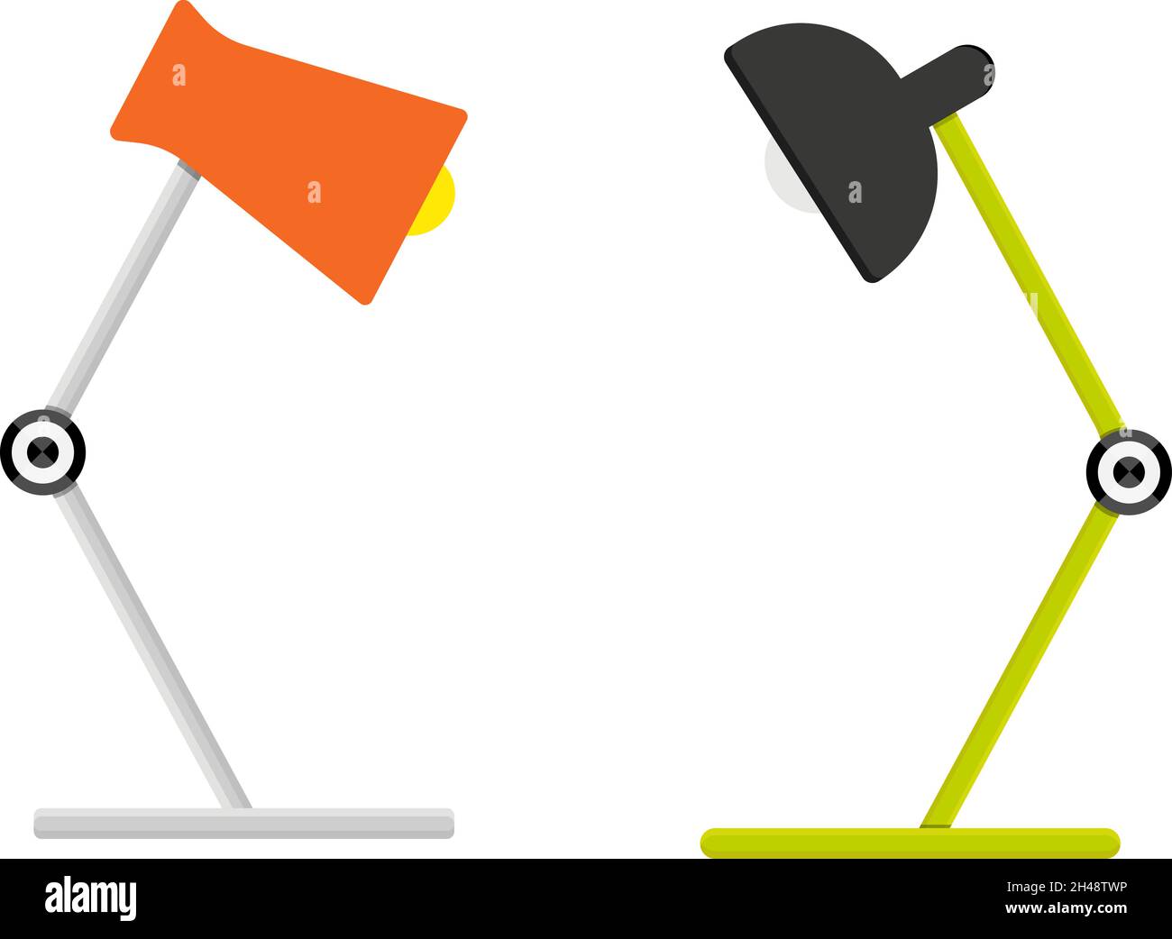 Desk lamps Stock Vector Images - Alamy