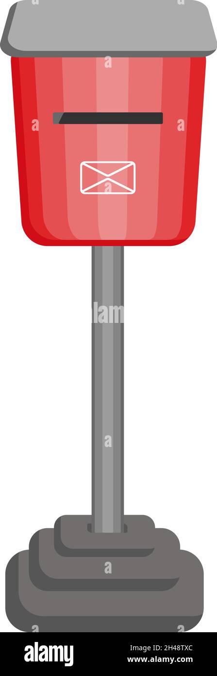 Letter box, illustration, vector on a white background Stock Vector ...