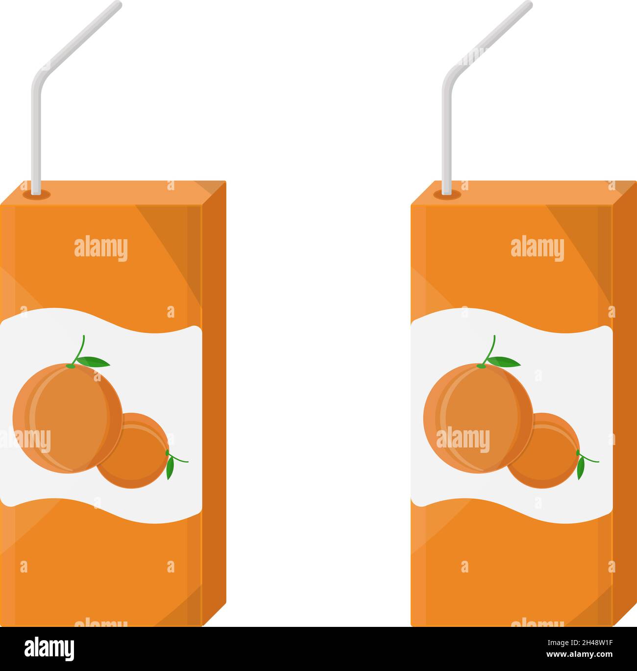 Juice box label Stock Vector Images - Alamy