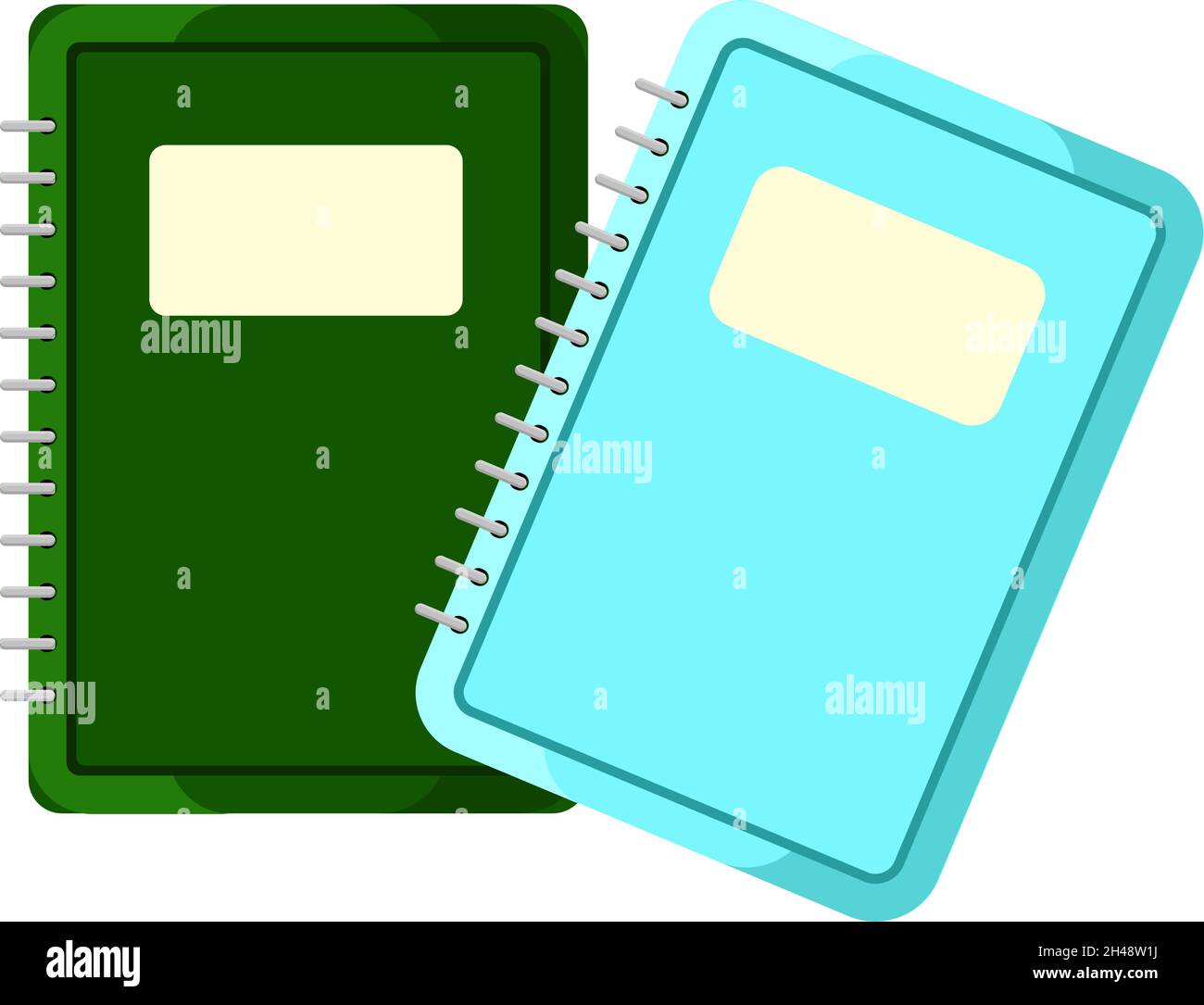 Notebooks, illustration, vector on a white background Stock Vector ...