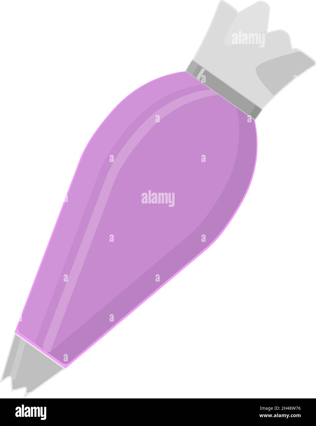 Pastry bag, illustration, vector on a white background Stock Vector ...