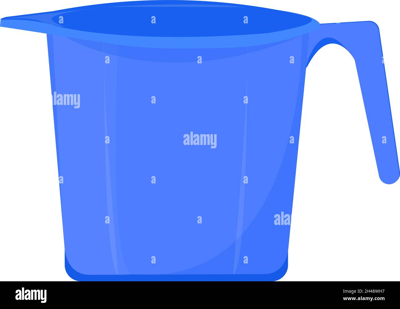 Plastic mug, illustration, vector on a white background Stock Vector ...