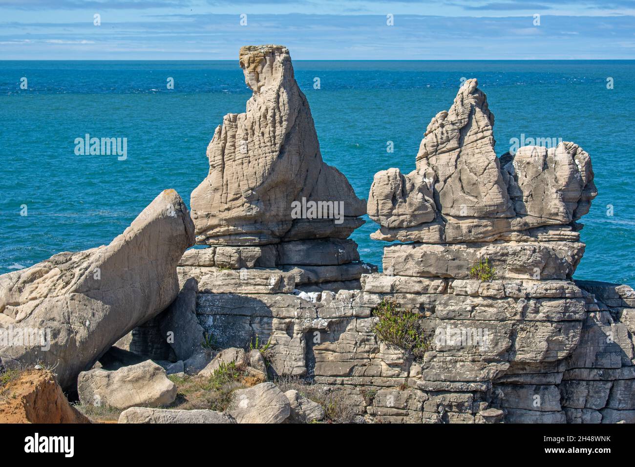 Sea stack, eroded sea cliff. Peniche, Portugal Stock Photo - Alamy