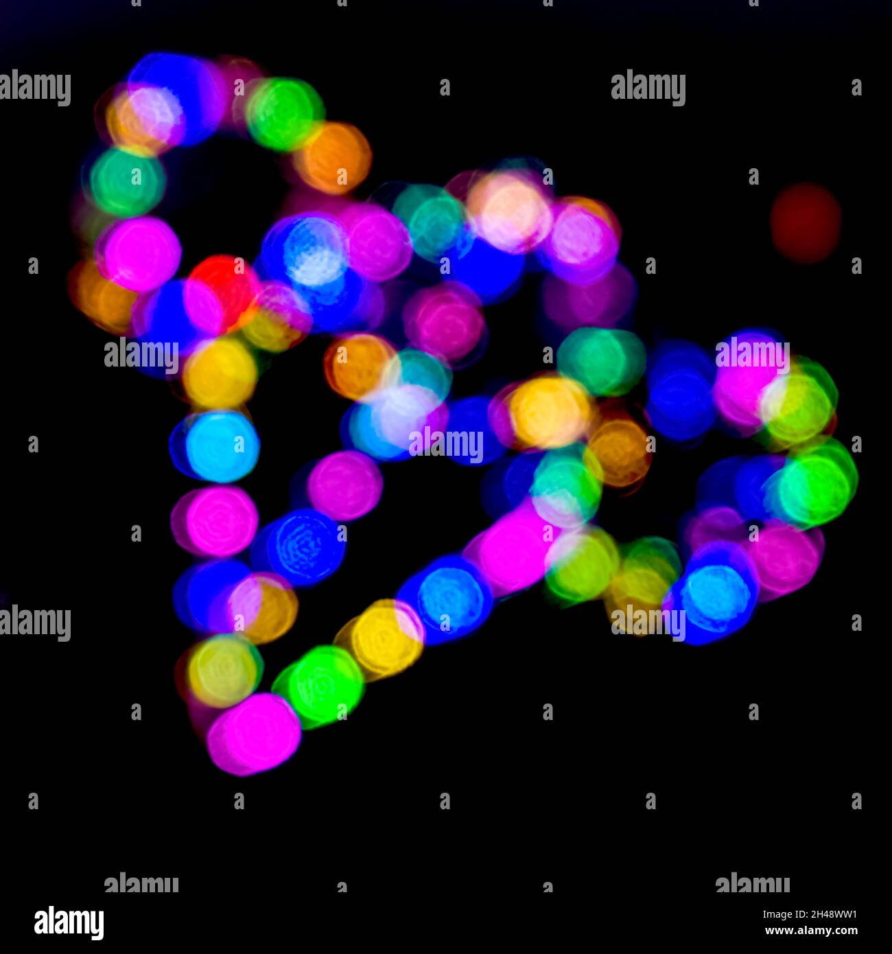 Abstract soft focus Lights on a dark night Stock Photo - Alamy