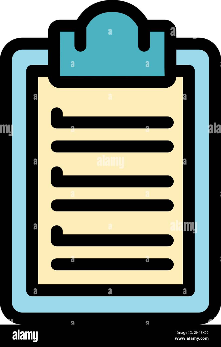 Task planning icon. Outline task planning vector icon color flat ...