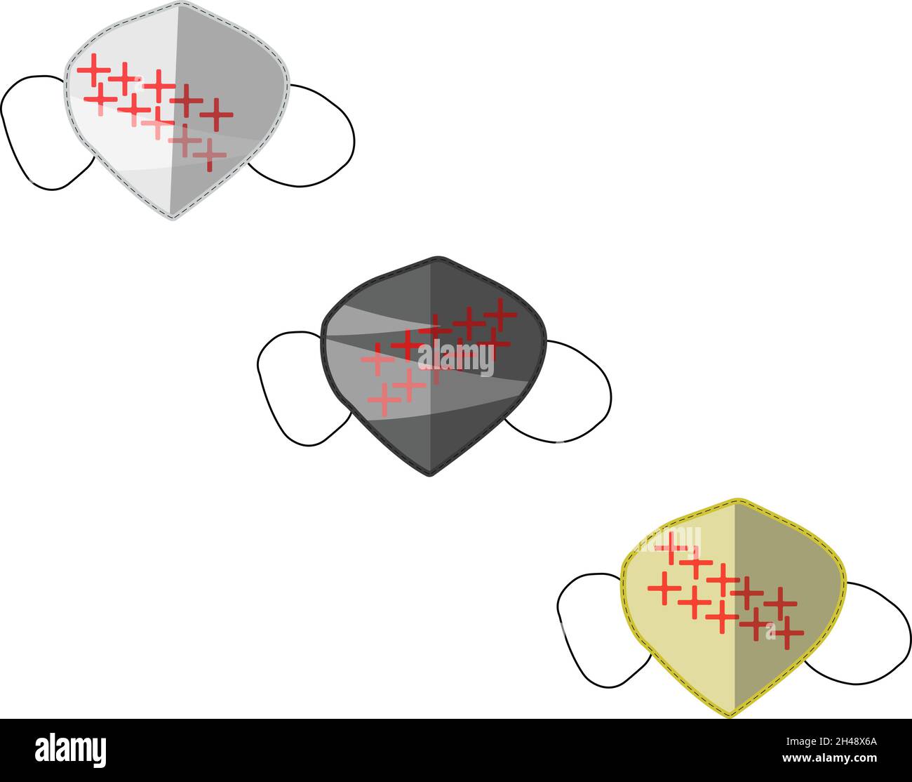 White coloured mask Stock Vector Images - Alamy