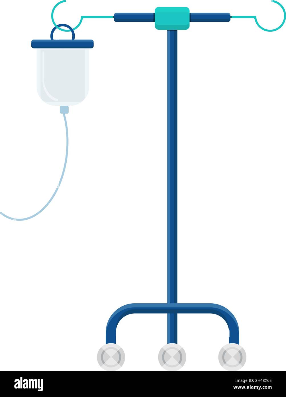 IV stand, illustration, vector on a white background Stock Vector Image ...