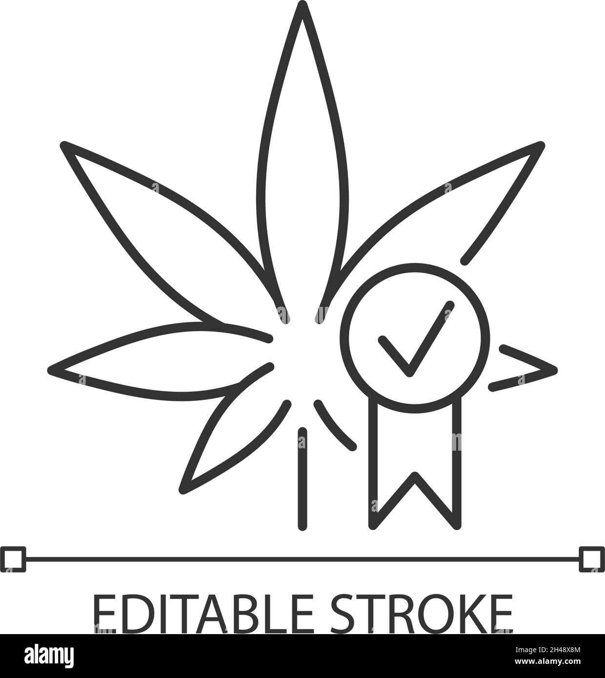 Quality control approved concept Black and White Stock Photos & Images ...