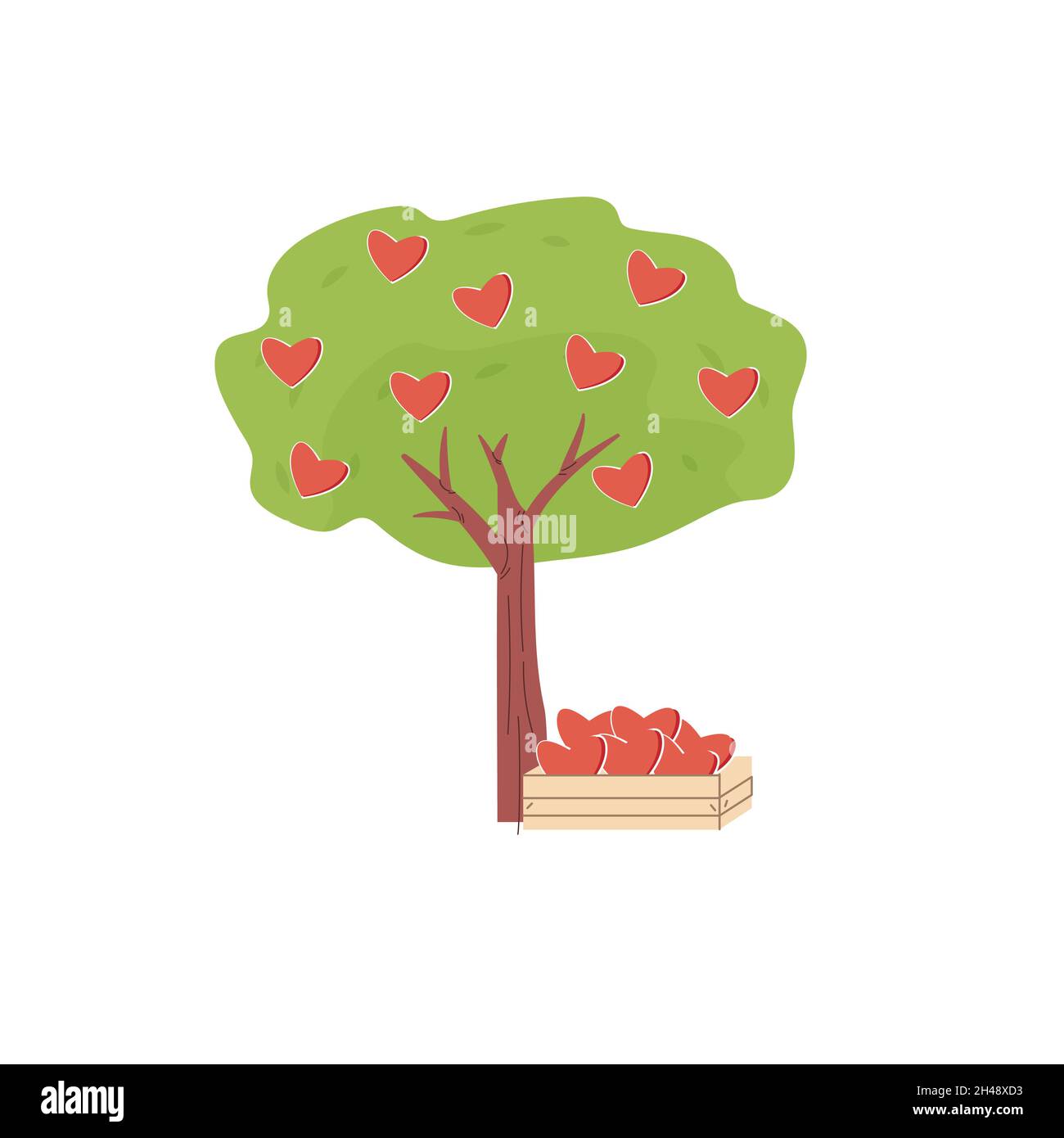 Full grown tree Stock Vector Images - Alamy