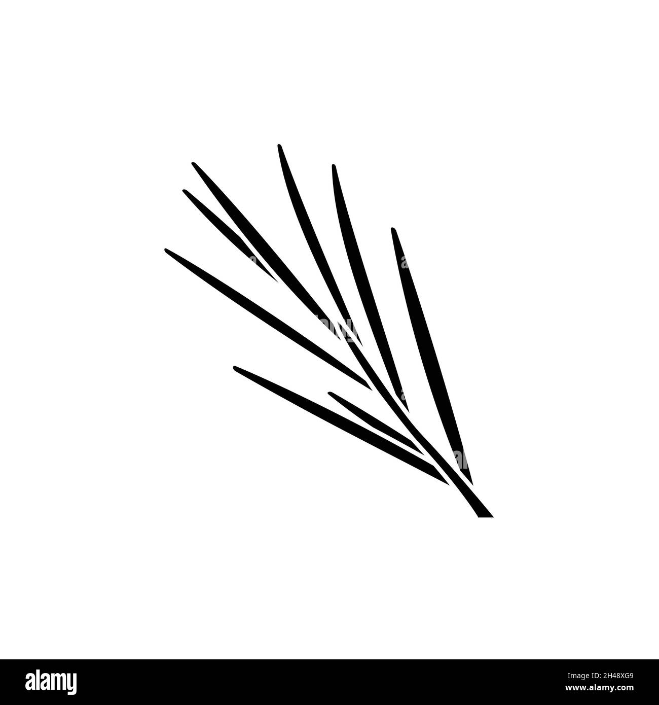 Rosemary olor line icon. Essential oils fruit seeds. Pictogram for web ...