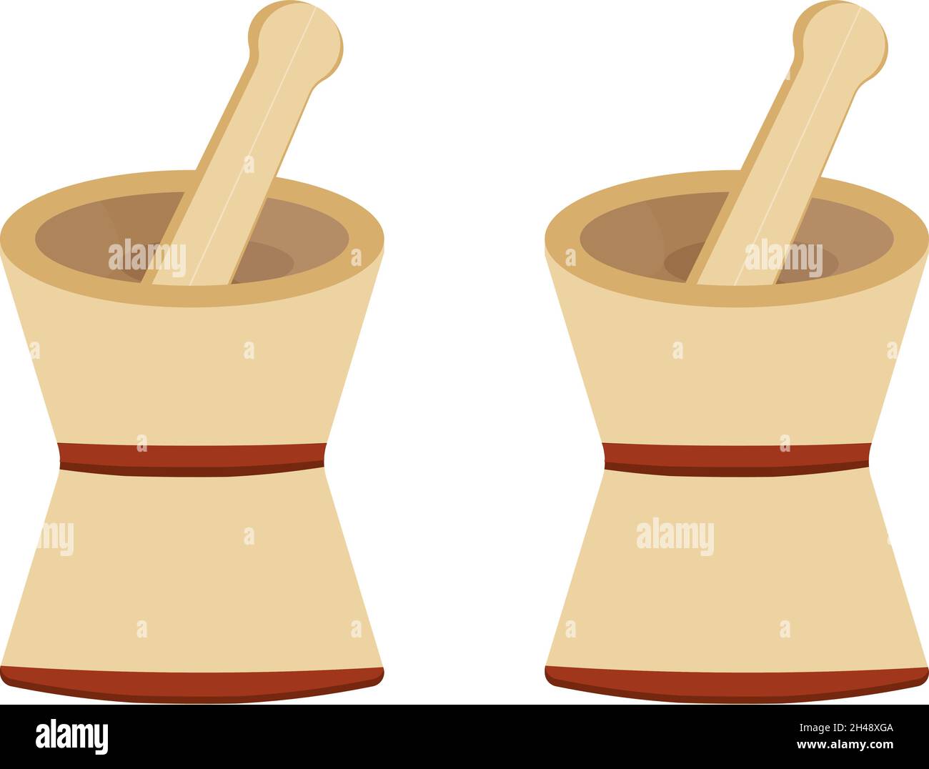 Mortar, illustration, vector on a white background Stock Vector Image ...