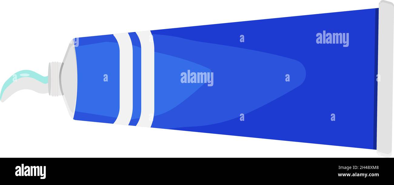 Toothpaste, illustration, vector on a white background Stock Vector ...