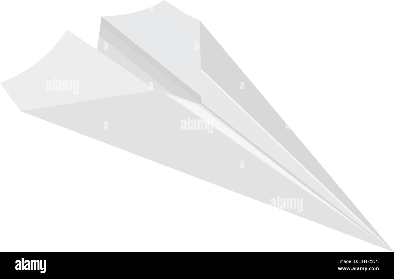 Paper plane, illustration, vector on a white background Stock Vector ...