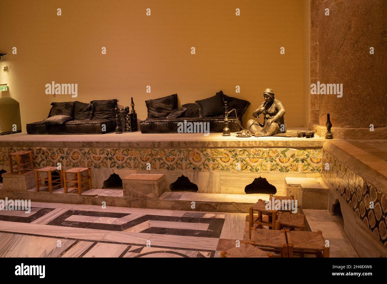 Interior of the reconstituted 18th century Turkish Hamam al Pasha [al ...