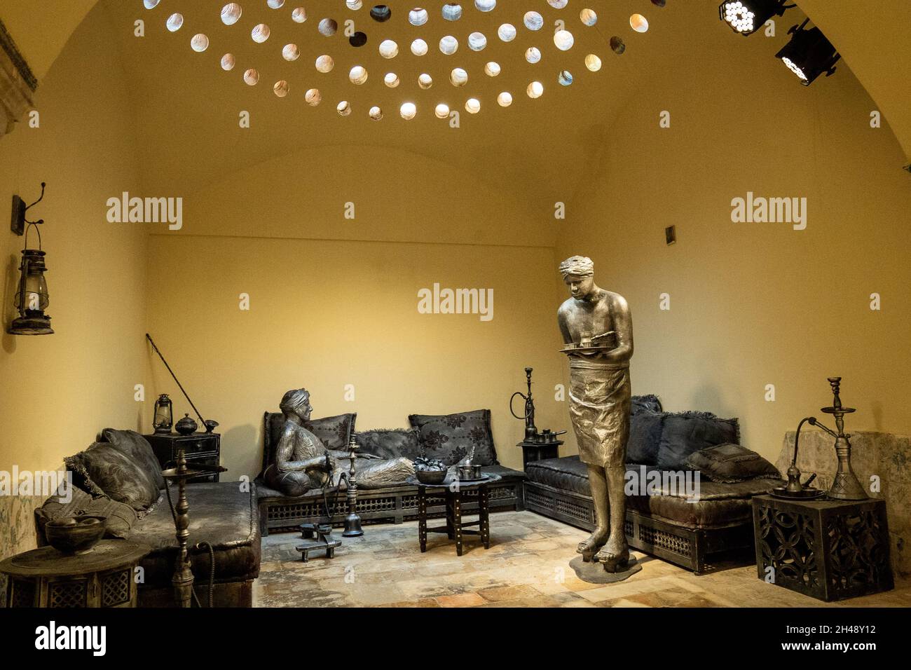 Interior of the reconstituted 18th century Turkish Hamam al Pasha [al ...
