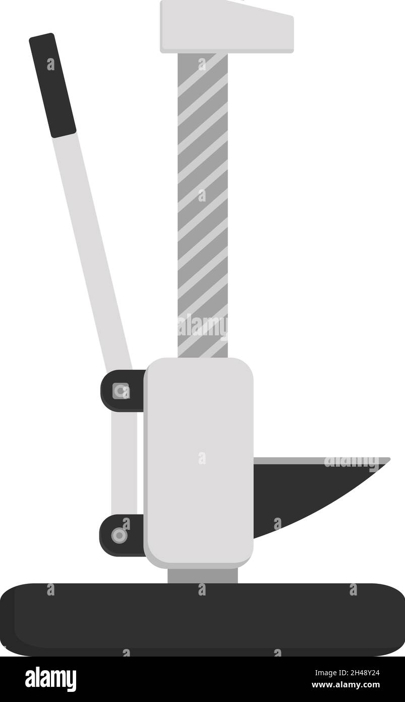 Lifting the car with a jack Cut Out Stock Images & Pictures - Alamy