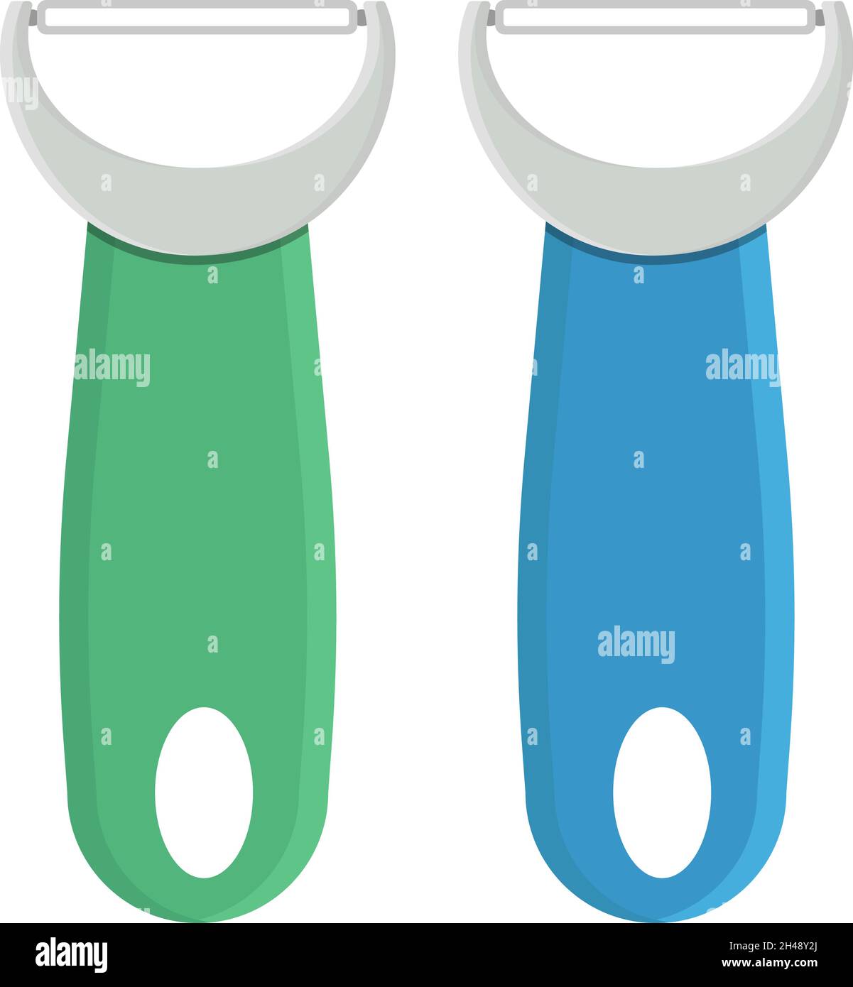 Kitchen peeler, illustration, vector on a white background Stock Vector ...