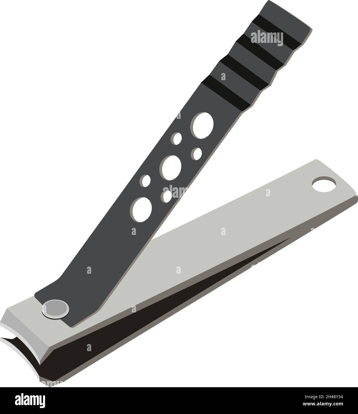 Nail cutter, illustration, vector on a white background Stock Vector ...