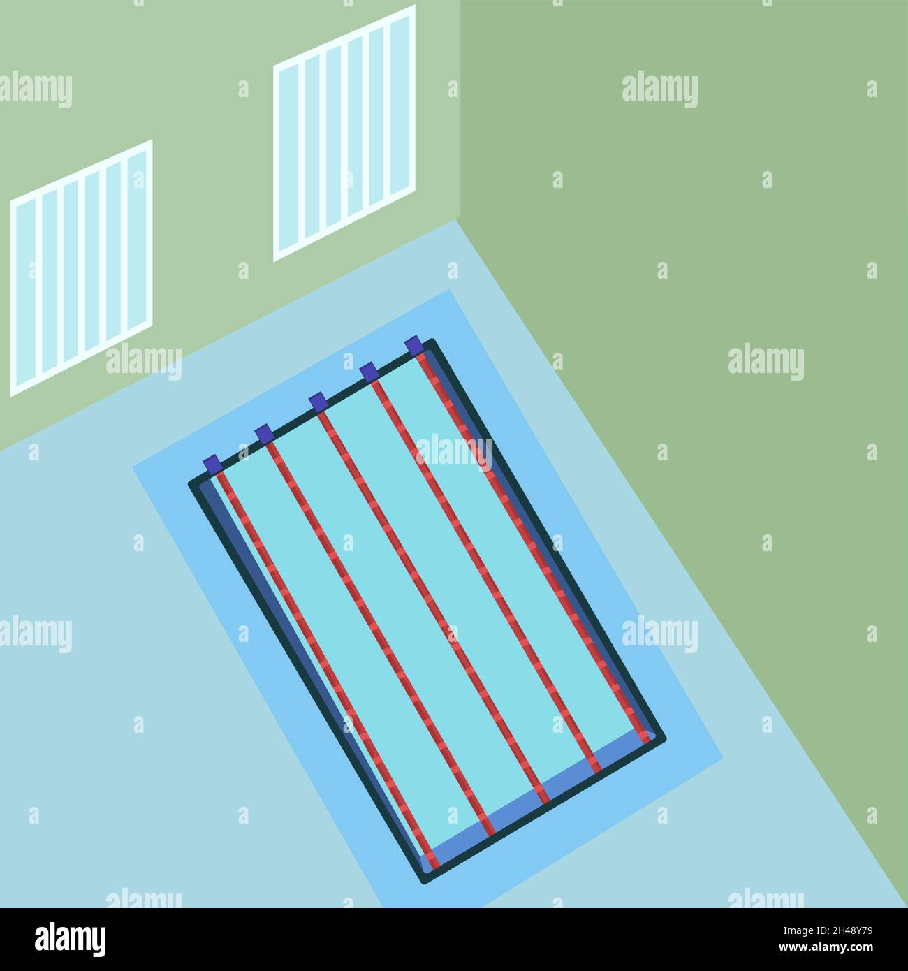 Water splash on swimming Stock Vector Images - Alamy