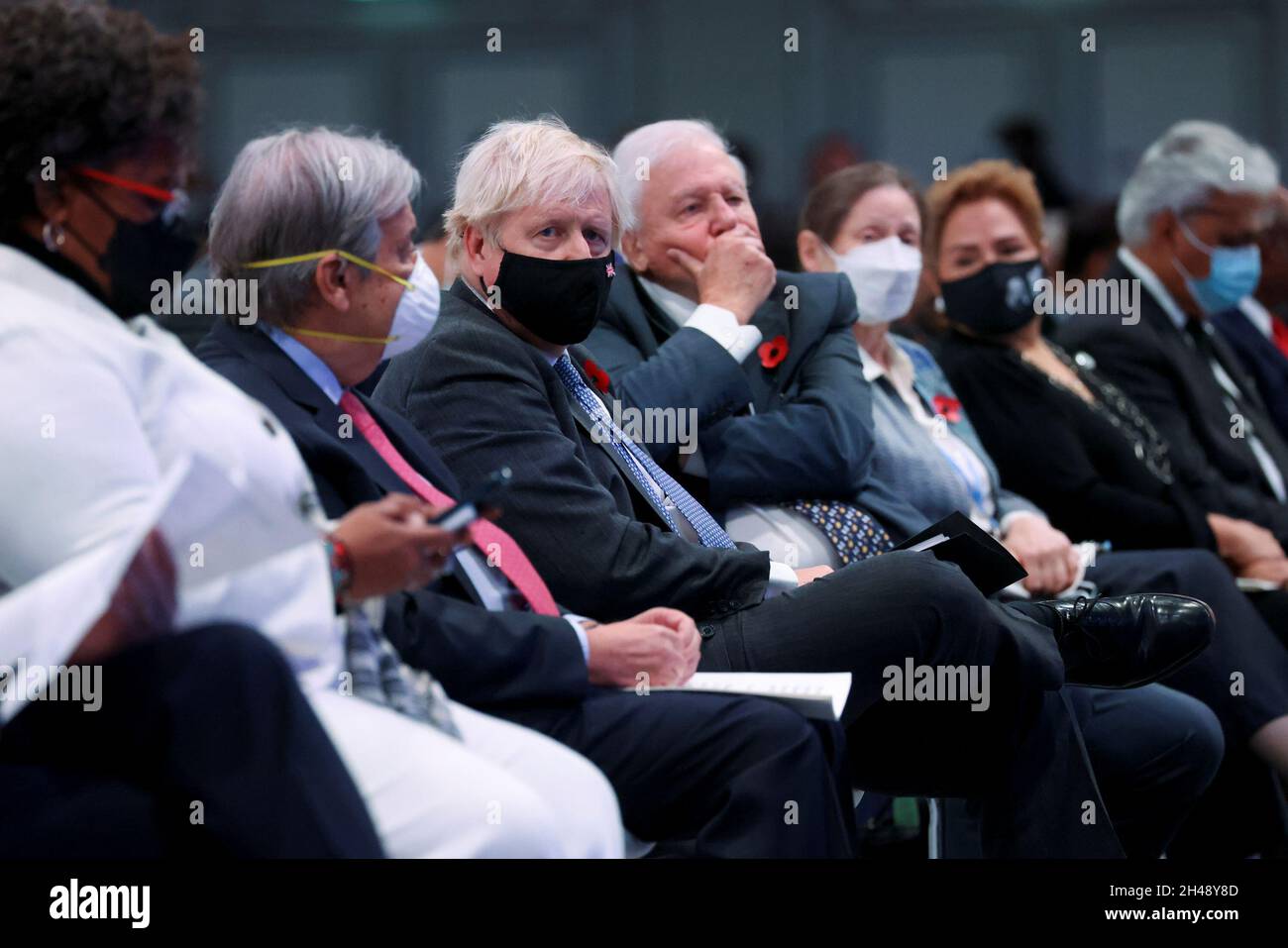 Prime Minister Boris Johnson attends the opening ceremony for the Cop26 ...