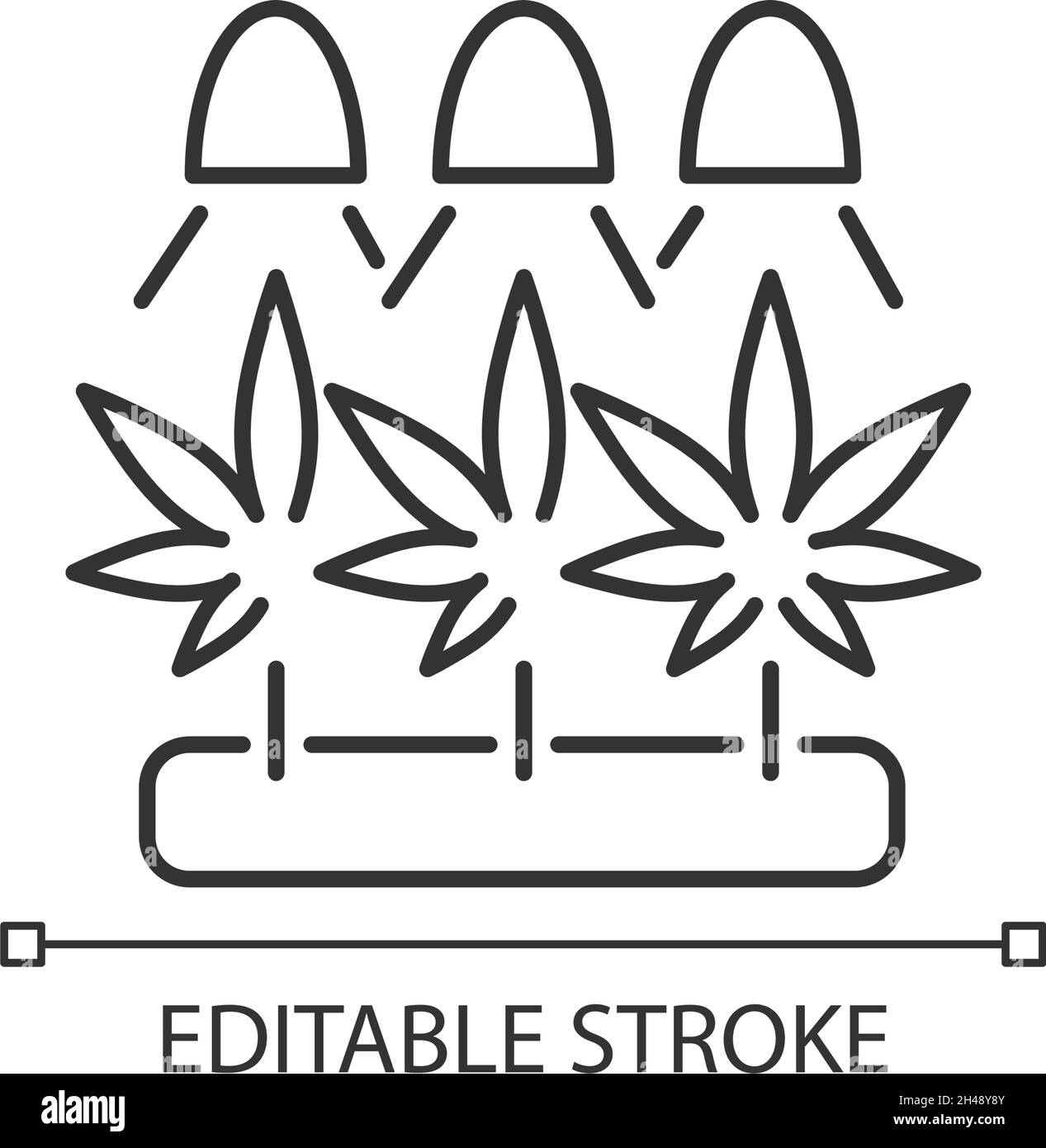 Farm indoor growing line Stock Vector Images - Alamy