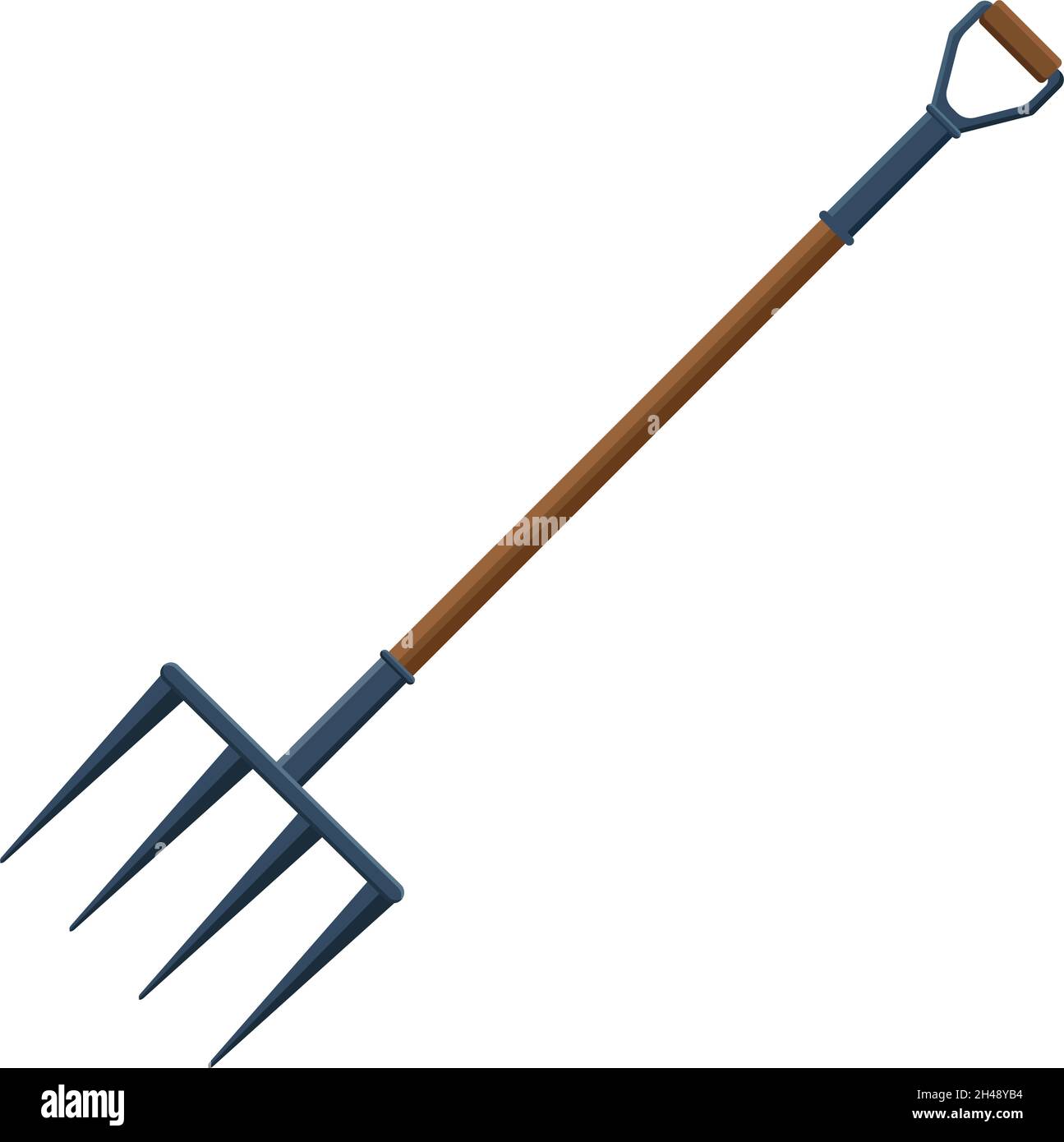Farm rake, illustration, vector on a white background Stock Vector ...