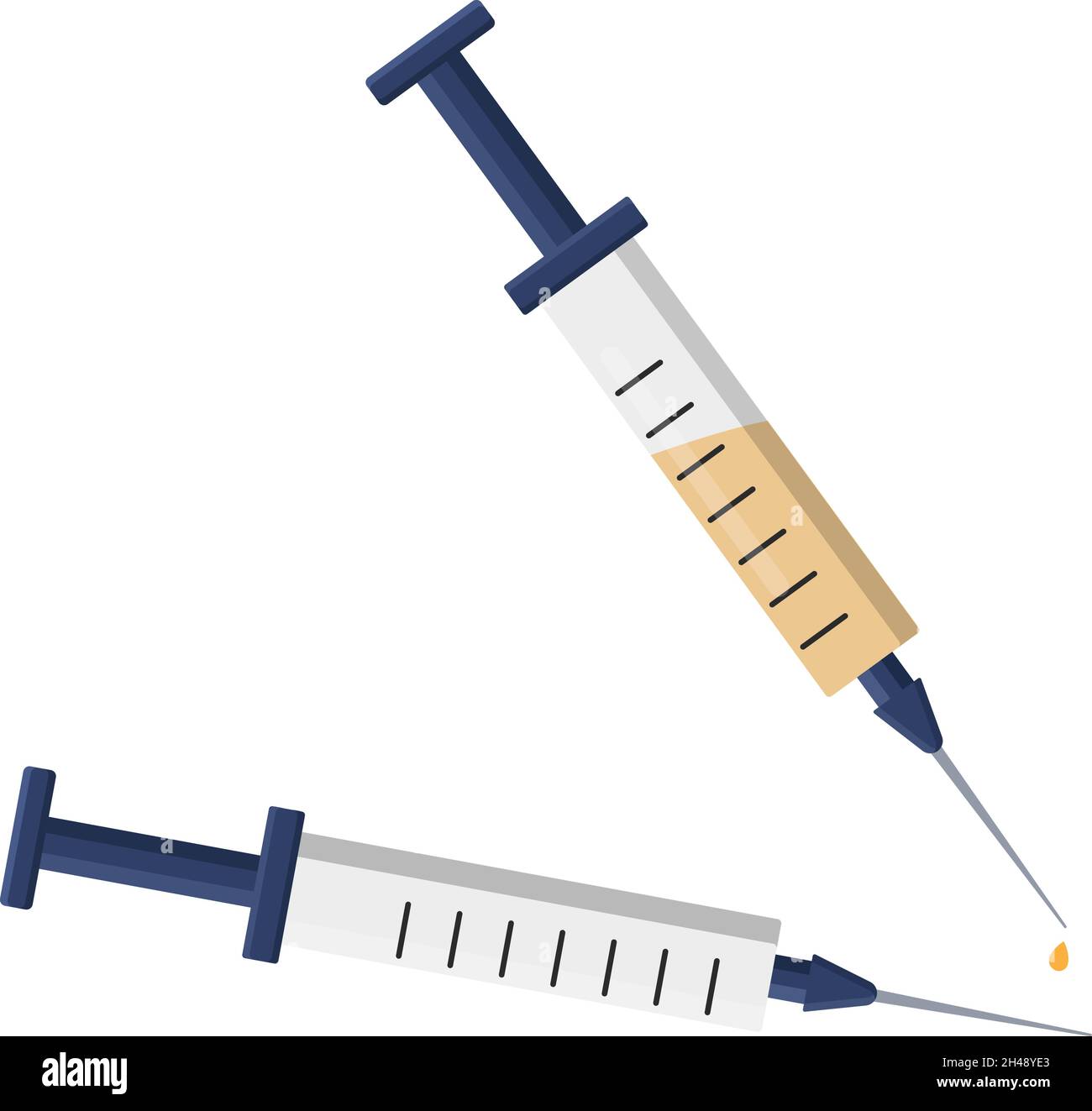 Injections, illustration, vector on a white background Stock Vector ...