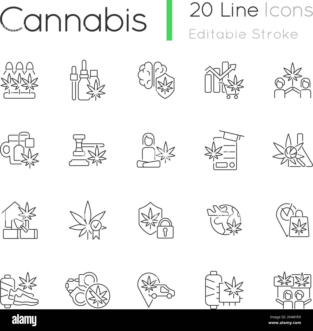 No cannabis sign clipart Stock Vector Images - Alamy