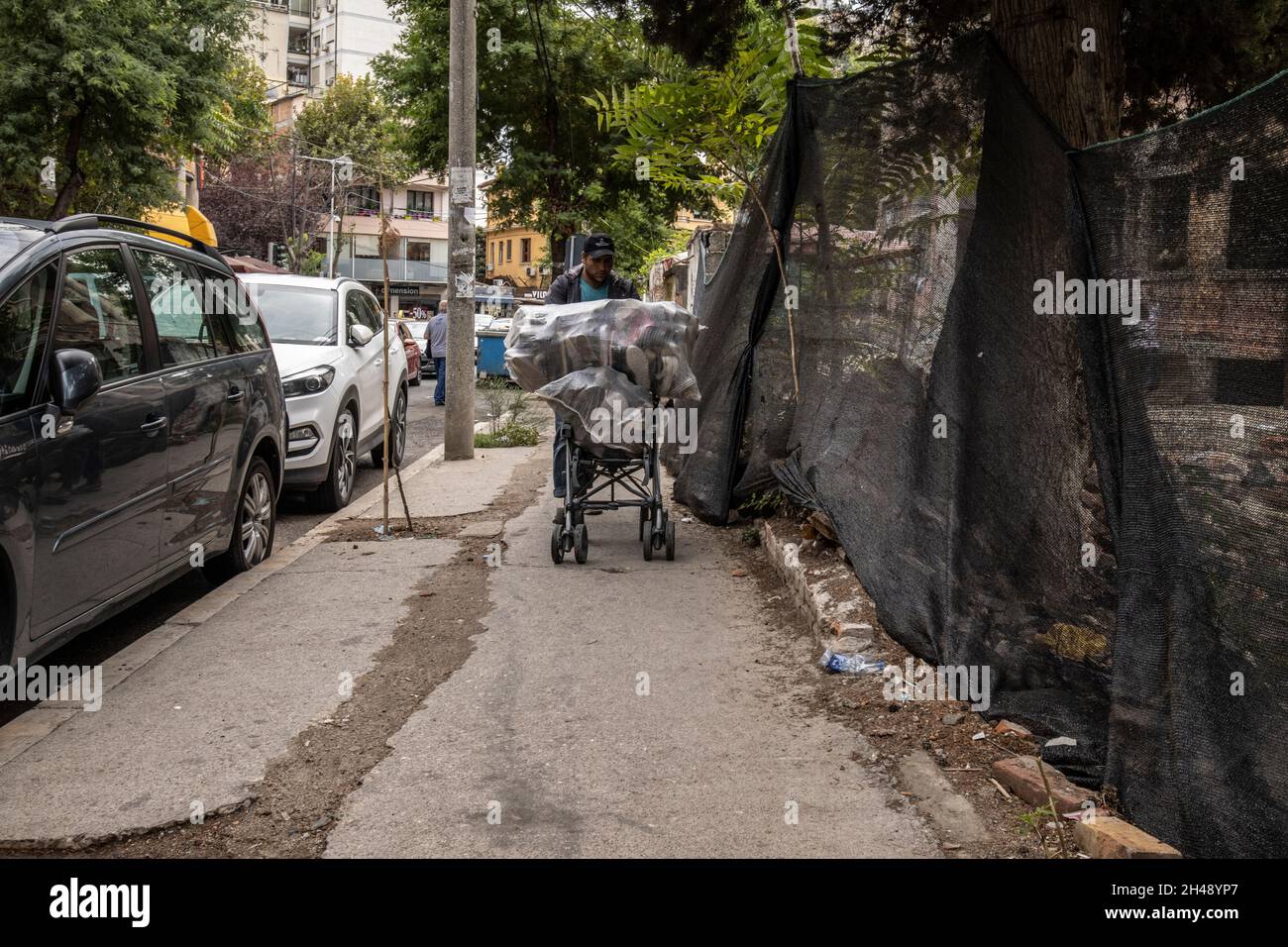 Daily life in Tirana, the capital of Albania, known for its colourful ...