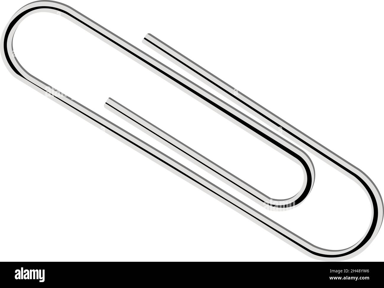 Paper pin, illustration, vector on a white background Stock Vector ...