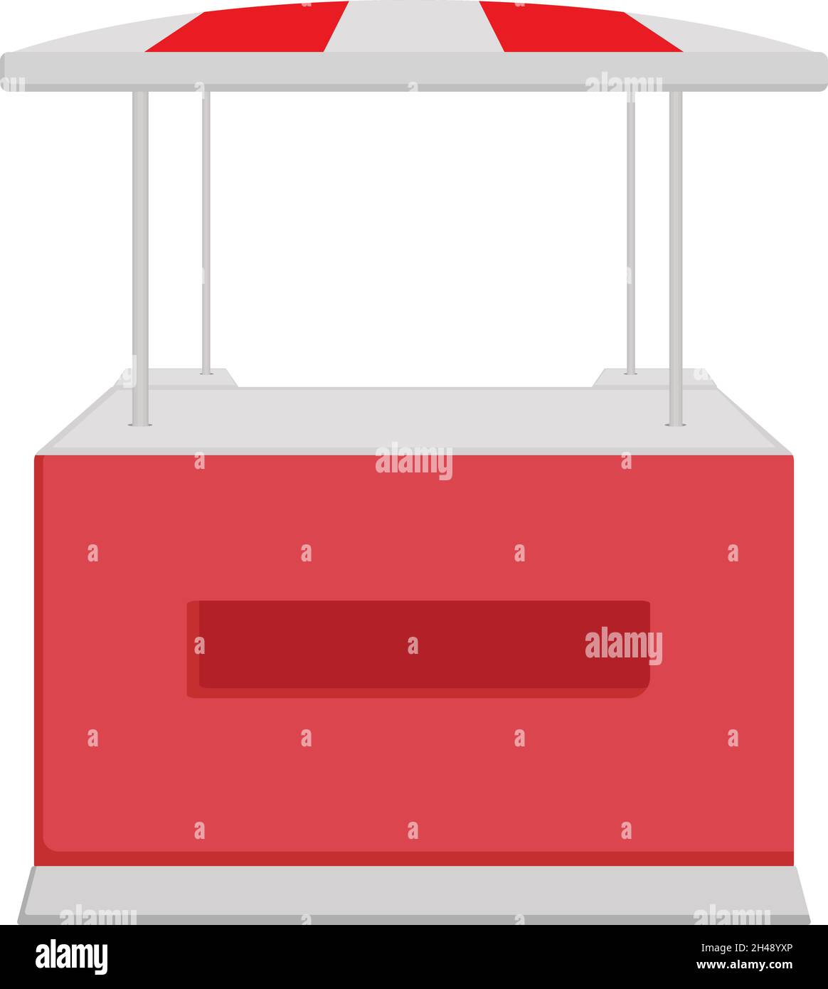 Food stand, illustration, vector on a white background Stock Vector ...