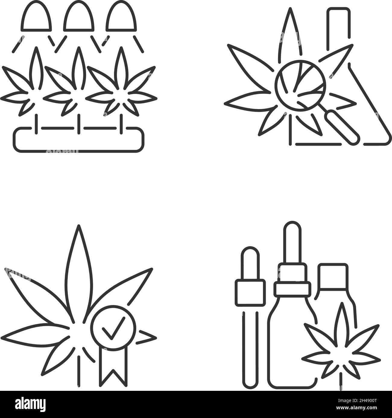 Medical cannabis oil marijuana Black and White Stock Photos & Images ...