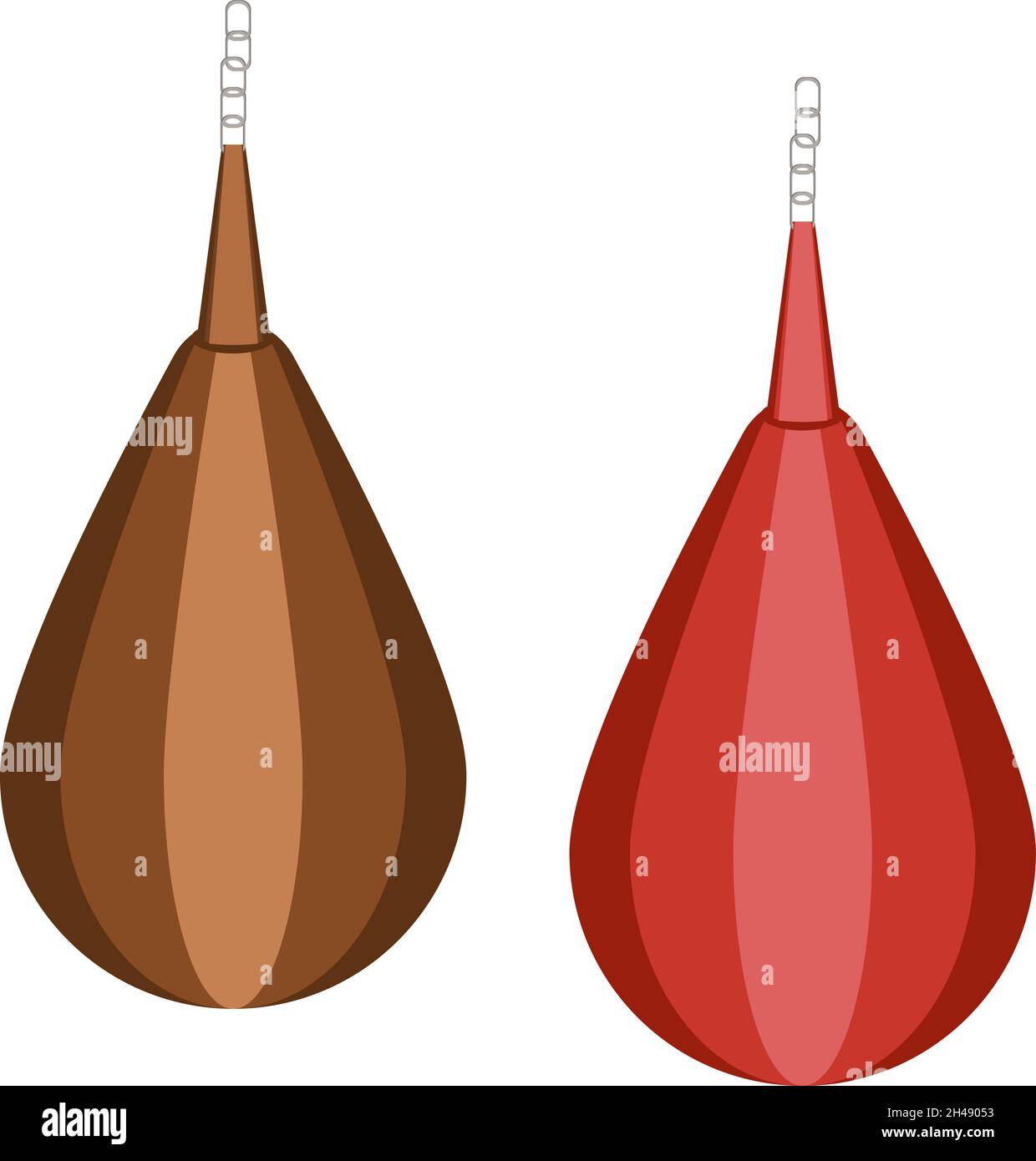 Punching bag, illustration, vector on a white background Stock Vector ...