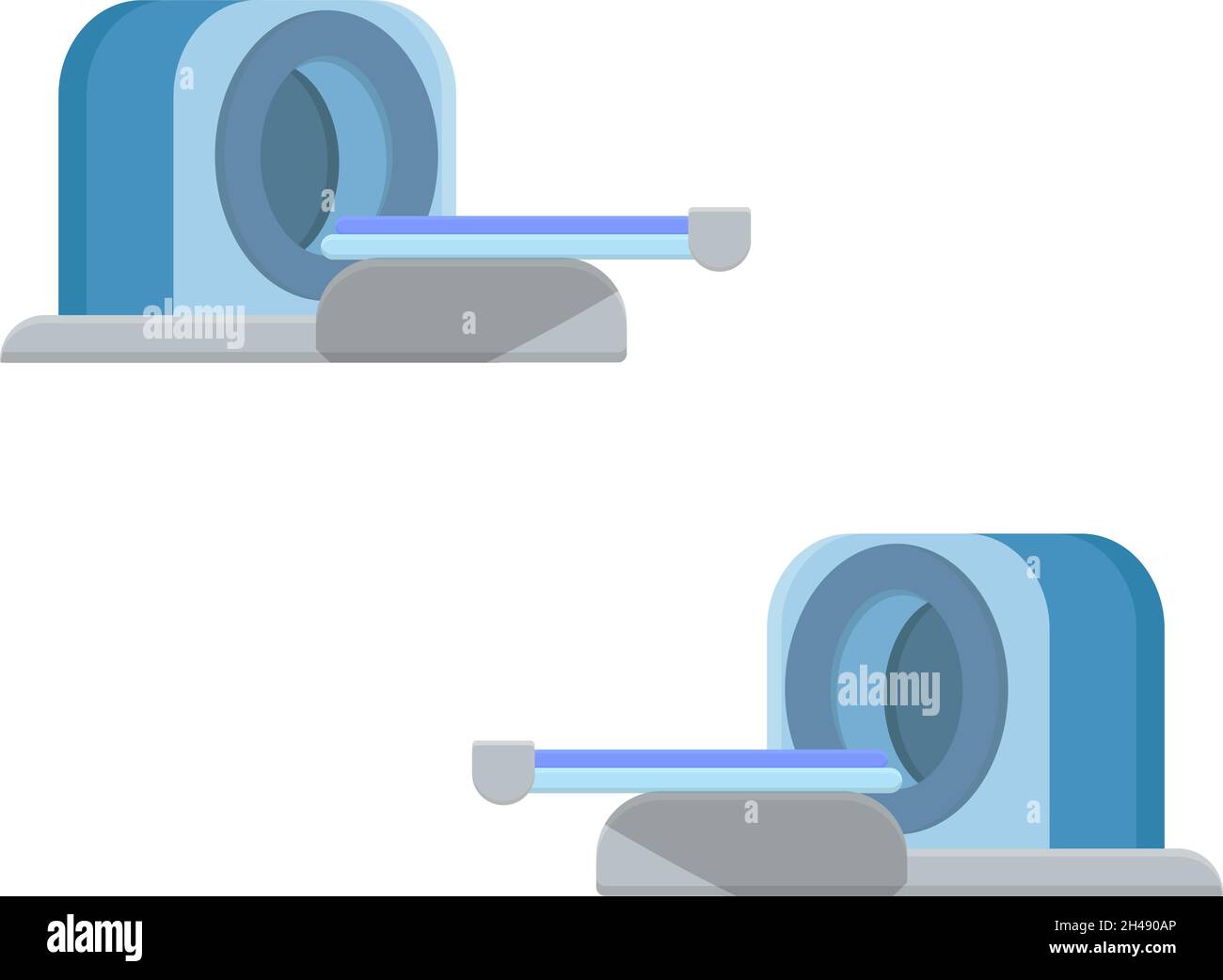 MRI machine, illustration, vector on a white background Stock Vector ...