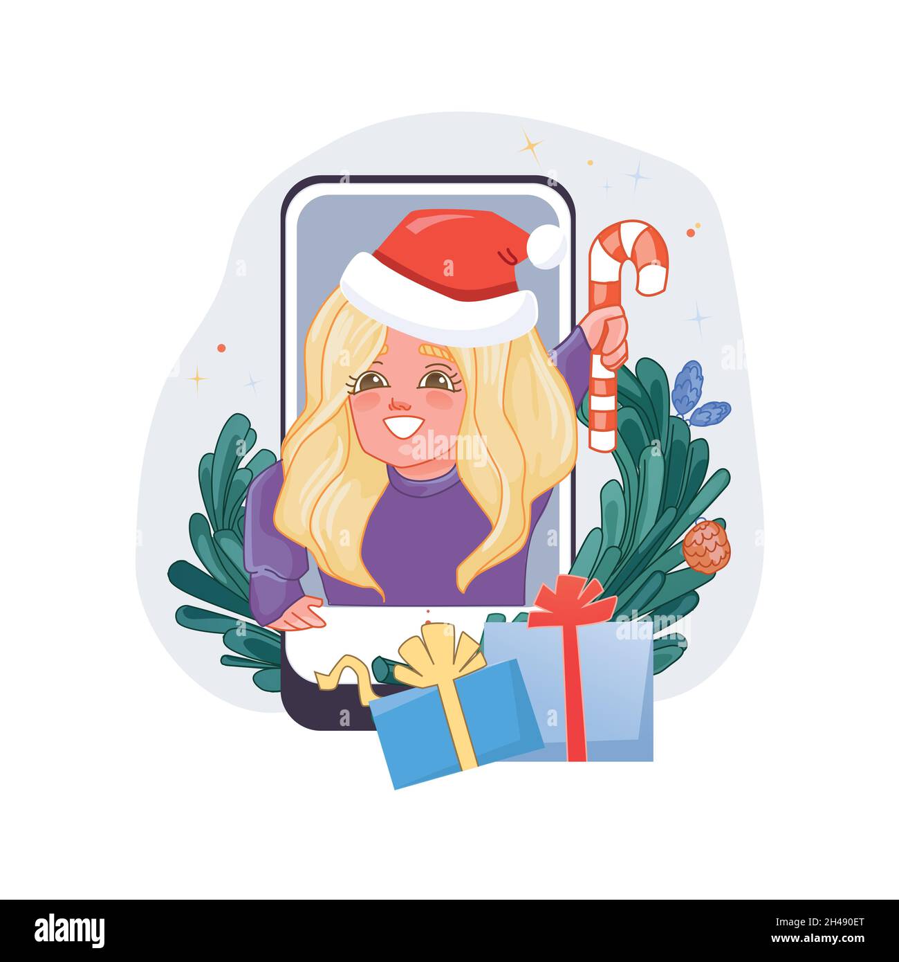 Remote congratulation Stock Vector Images - Alamy