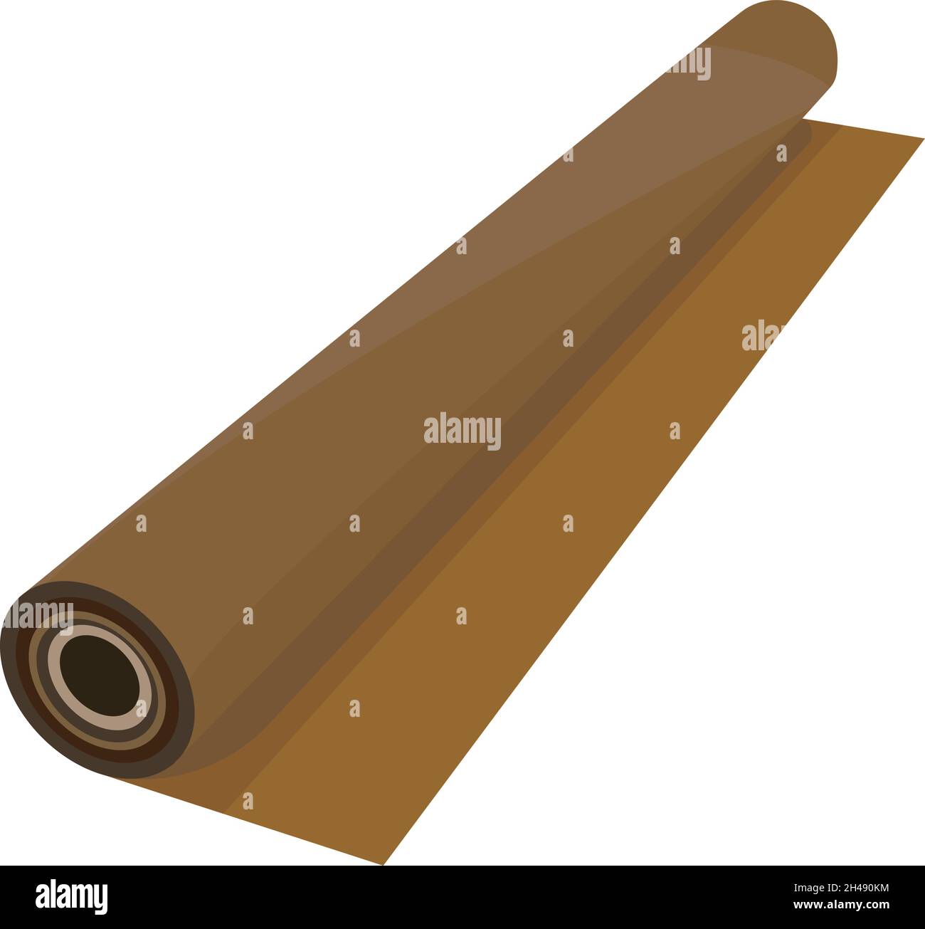 Rust paper sheet, illustration, vector on a white background Stock ...