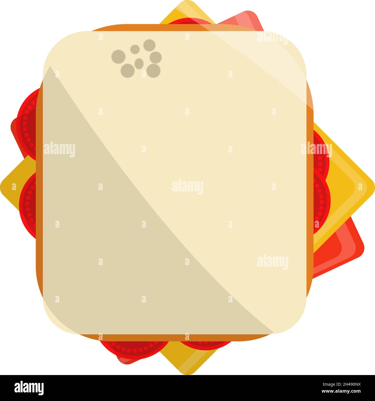 Delicious sandwitch, illustration, vector on a white background Stock ...
