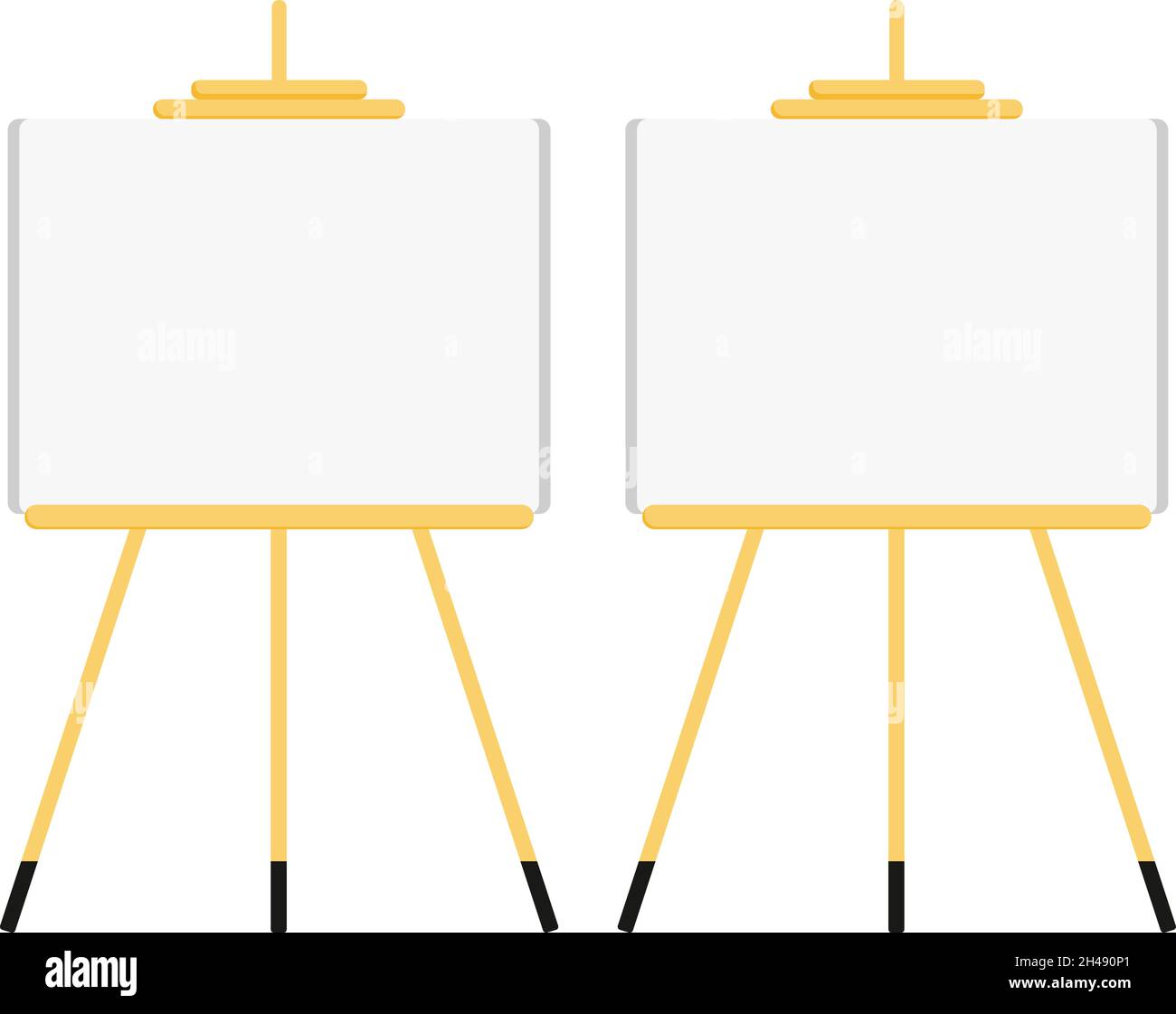 Painting board, illustration, vector on a white background Stock Vector ...