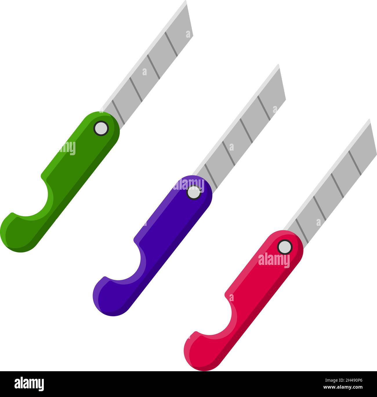 Paper cutter, illustration, vector on a white background Stock Vector ...