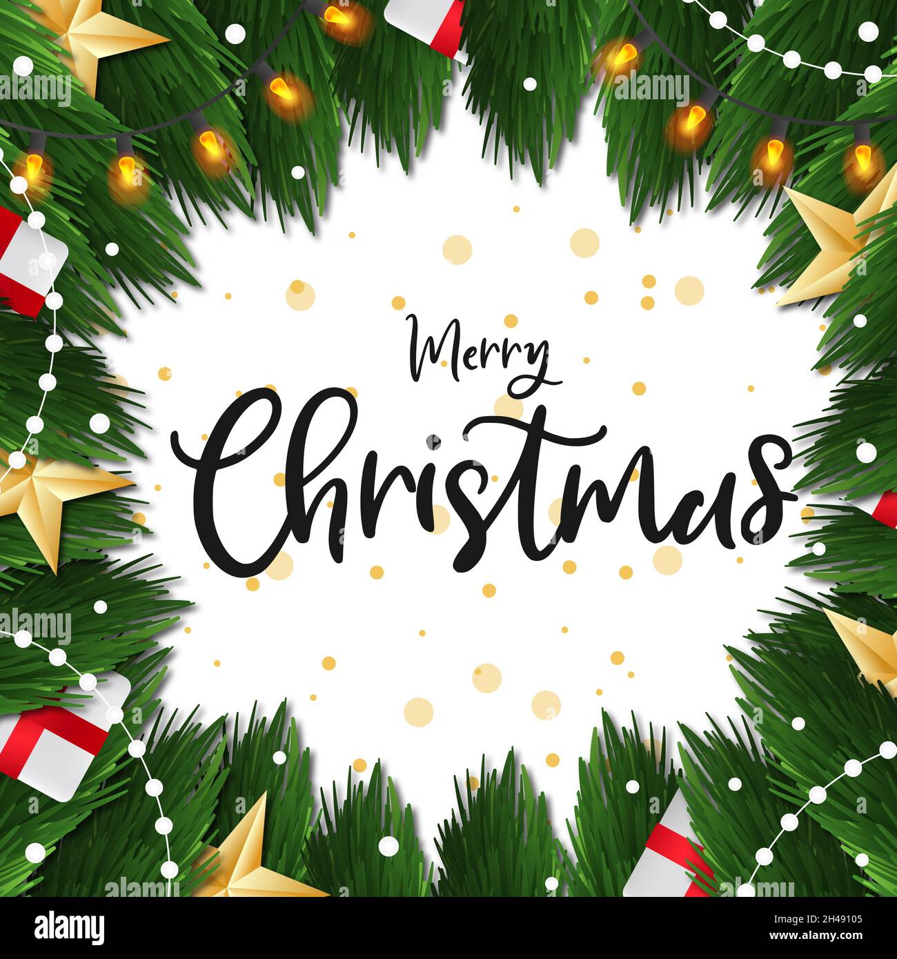 Festive New Year background congratulation Merry Christmas, postcard ...