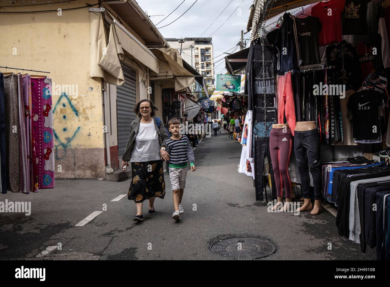 Daily life in Tirana, the capital of Albania, known for its colourful ...