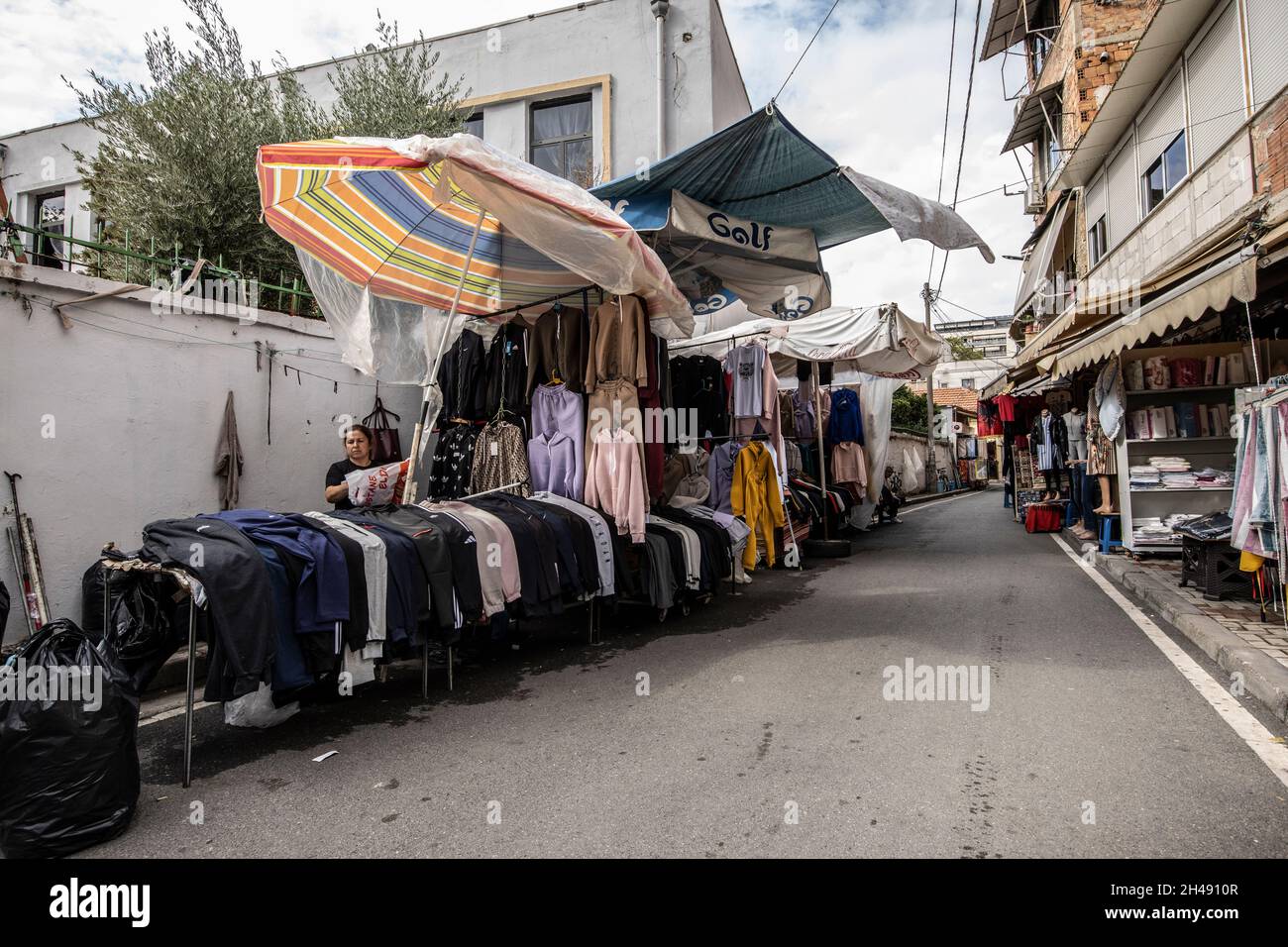 Daily life in Tirana, the capital of Albania, known for its colourful ...