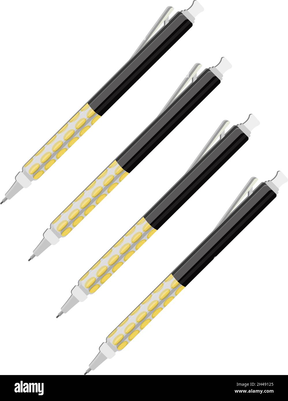 Four pens Stock Vector Images - Alamy