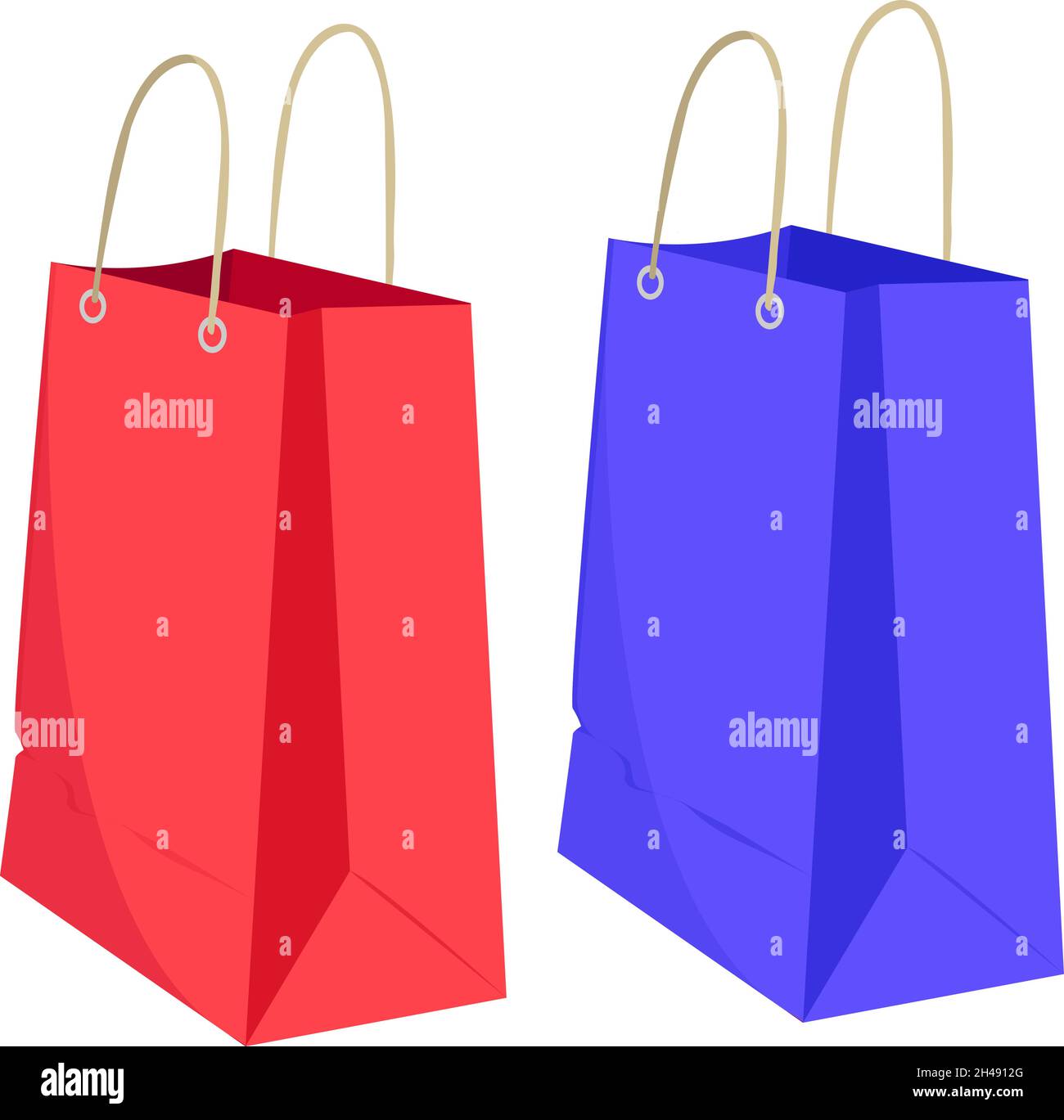 Shopping bag, illustration, vector on a white background Stock Vector ...