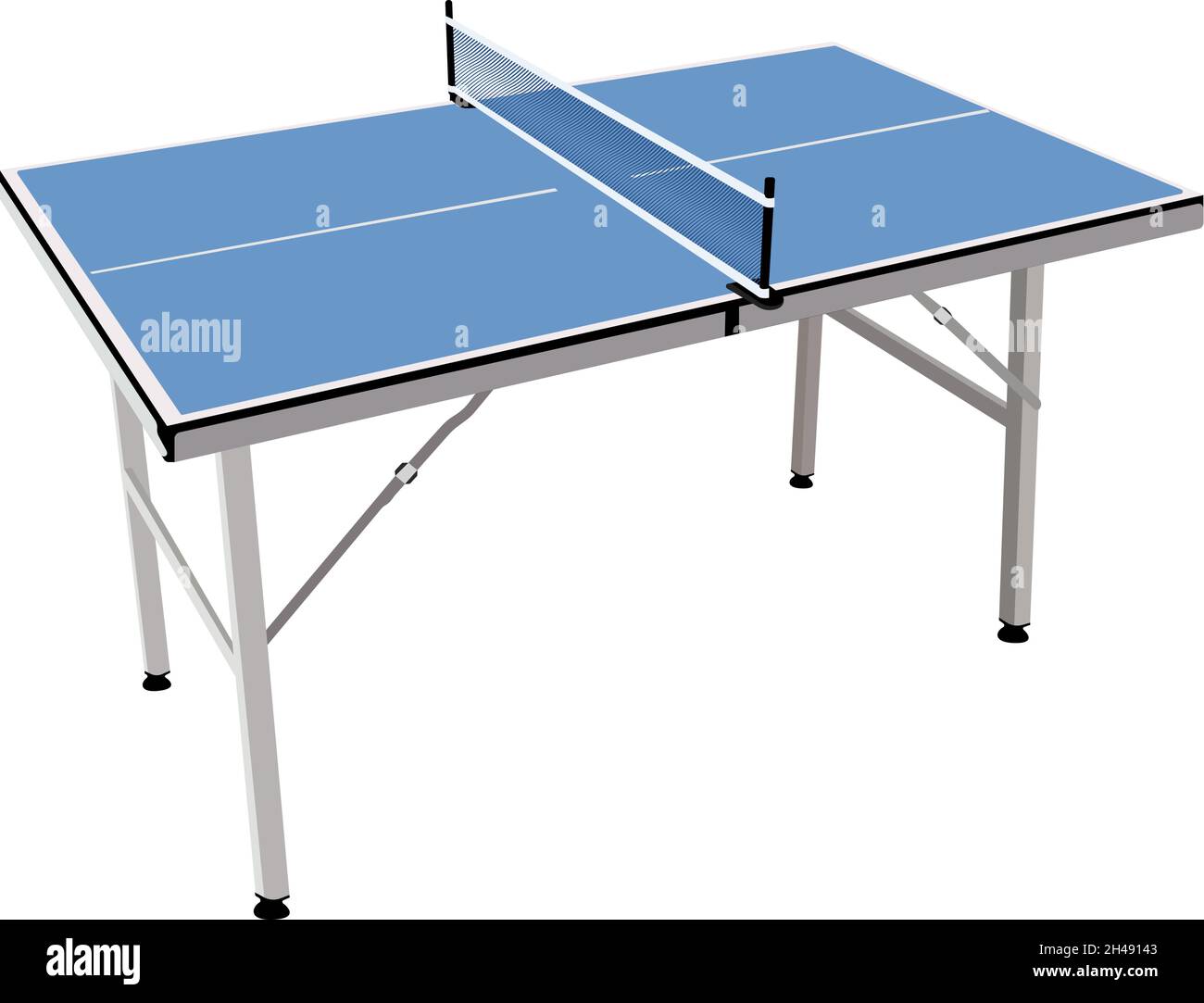 Table tennis table, illustration, vector on a white background Stock ...