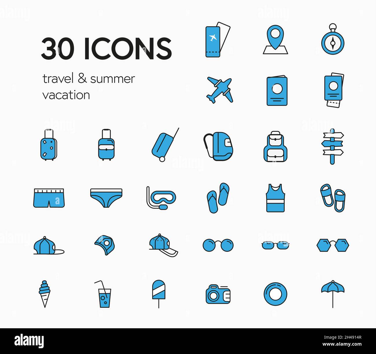 Clothing in a suitcase Stock Vector Images - Alamy