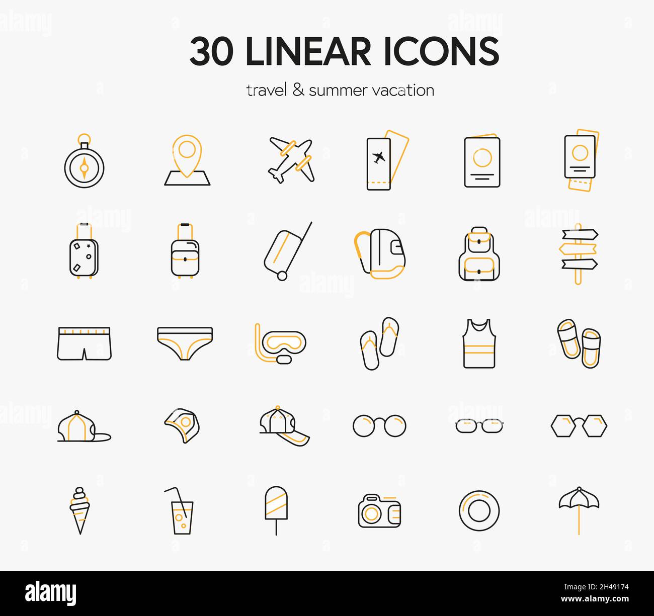 Travel clothing accessories Stock Vector Images - Alamy