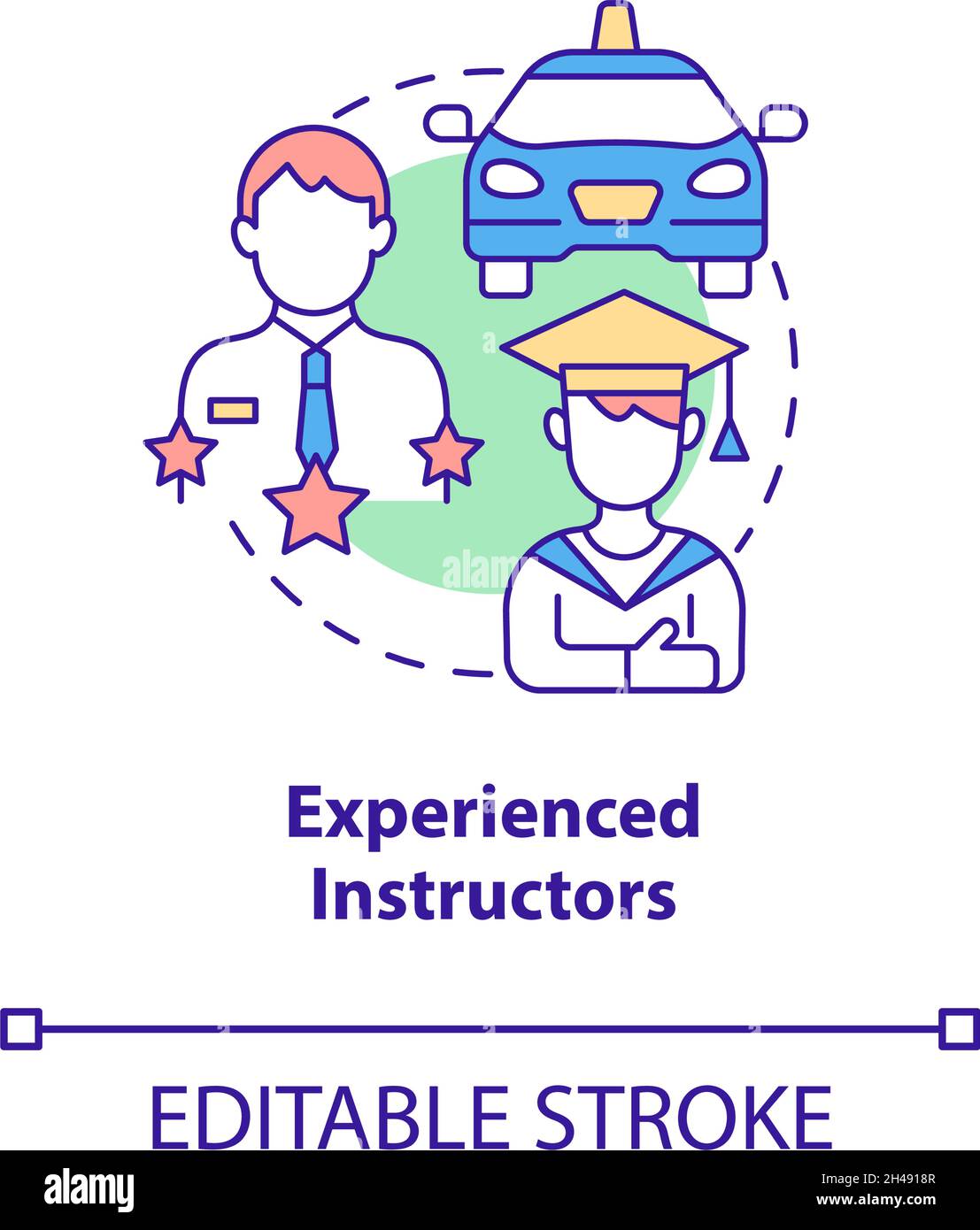Driving qualification course Stock Vector Images - Alamy